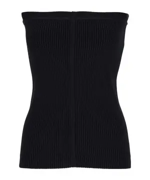 Rick Owens Strapless Knitted Bandeau Top