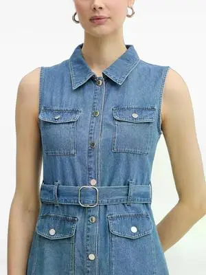 MORGAN Nautica Belted Tiered Midi Dress