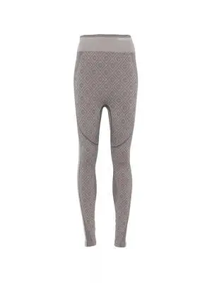 Casablanca Monogram-pattern Leggings - Grey