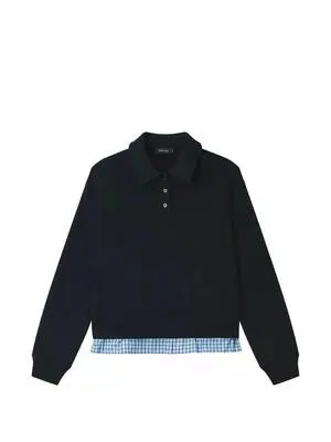 TOUT A COUP Layered-effect Polo Shirt - Blue