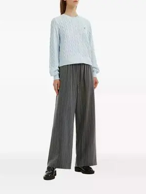 B+AB Cable-knit Bow-detail Cardigan