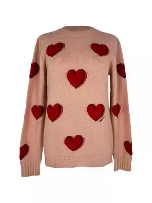 PRADA 2019 Heart Knitted Sweater