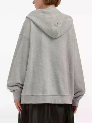 TOUT A COUP Lace-trim Zip-up Hoodie