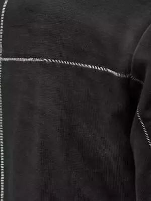 THOM KROM Contrast Stitch Long Sleeve Crew Neck