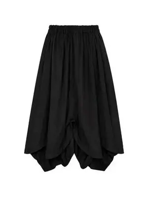 COMME DES GARÇONS TAO Drop-crotch Gathered Trousers - Black