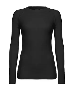 Pinko Round-neck Ribbed-knit Top