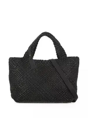 VISONA` Esmeralda Woven-design Shoulder-strap Tote Bag