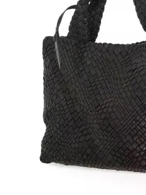 VISONA` Esmeralda Woven-design Shoulder-strap Tote Bag
