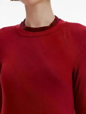 TOUT A COUP Layered-effect Ruched T-shirt