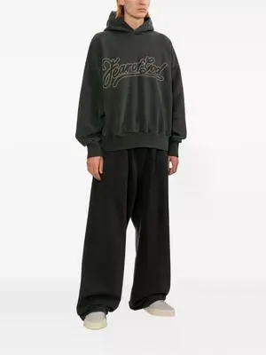 Fear Of God Wide-leg Drawstring Track Pants - Black