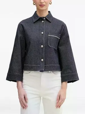 MOS MOSH Patterned Button-up Jacket - Blue