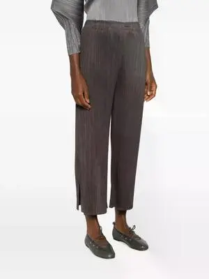 Issey Miyake Dark Pleated Texture Trousers