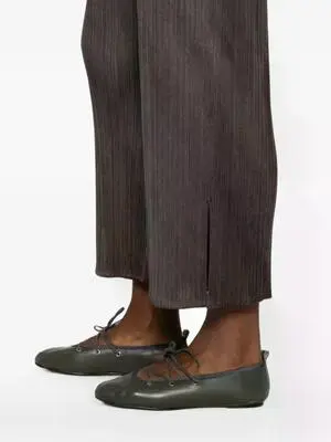 Issey Miyake Dark Pleated Texture Trousers