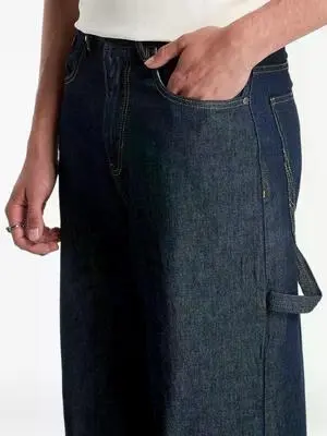 KARL KANI Og Contrast-stitch Wide-leg Jeans