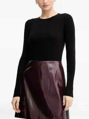 MOS MOSH Fine-knit Long-sleeve Sweater