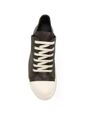 Rick Owens Low-top Leather Sneakers - Brown