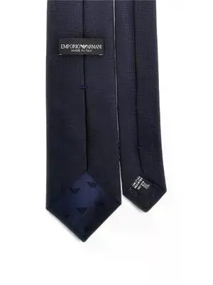 Emporio Armani Herringbone Silk Tie