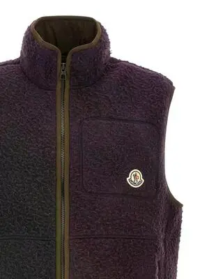 Moncler Casentino-texture Logo-detail Gilet