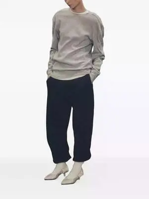 ENTIRE STUDIOS Waffle-knit Long-sleeve T-shirt - Grey