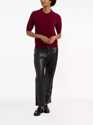 Chinti & Parker Brushed-finish Short-sleeve Polo Top