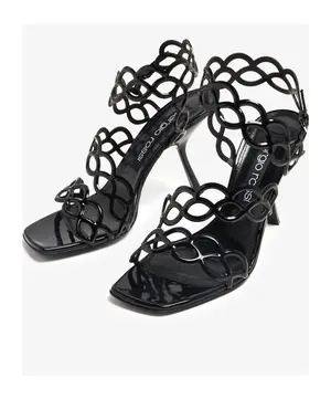SERGIO ROSSI Sr Mermaid" 100mm Leather Sandals