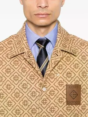 Casablanca Monogram-print Logo-patch Jacket