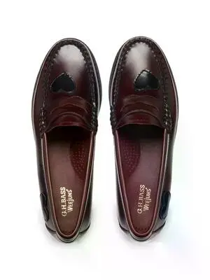 G.H.BASS Weejuns Heart-patch Loafers