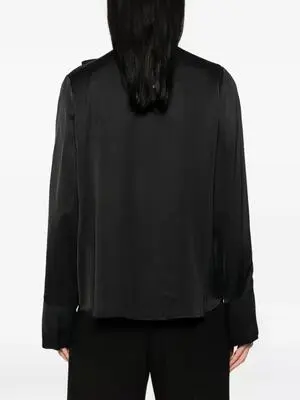 Dixie Pussy-bow Long-sleeve Blouse