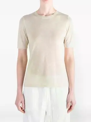 Frenckenberger Fine Knit Crew Neck T-shirt