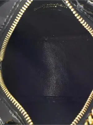 Saint Laurent Love Heart Chain Bag Patent Mini Shoulder Bag