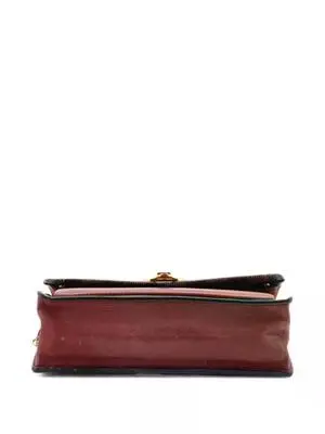 LOUIS VUITTON Vavin Chain Wallet Nm Damier With Leather Crossbody Bag - Brown
