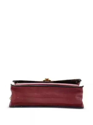LOUIS VUITTON Vavin Chain Wallet Nm Damier With Leather Crossbody Bag - Brown