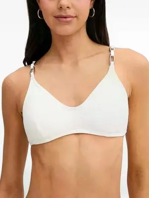 Michael Kors Chain-link Bikini Top - White