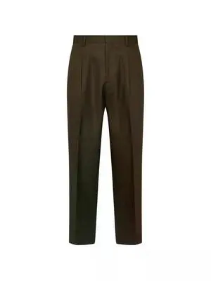 COSTUMEIN Pleated Straight-leg Trousers - Green