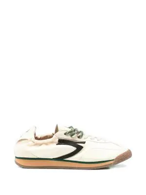 PURAAI Zigzag Patch Elasticated Collar Sneakers