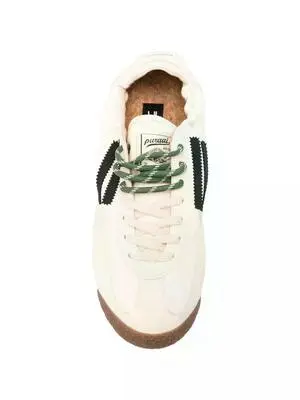 PURAAI Zigzag Patch Elasticated Collar Sneakers