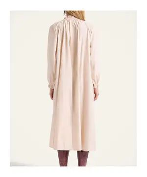 La DoubleJ Embroidered Ruffle-trimmed Dress