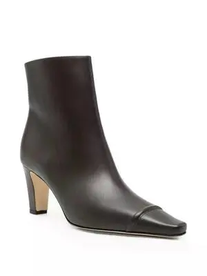 Manolo Blahnik Leather Ankle Boots - Brown