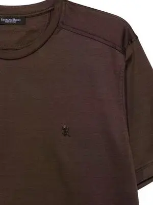 Stefano Ricci Logo-plaque Crew-neck T-shirt