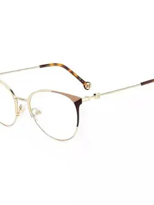 Carolina Herrera Cat-eye Frame Glasses - Gold