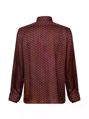 COSTUMEIN Geometric-print Long-sleeve Shirt