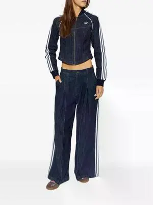 Adidas Superstar Corset Side-stripe Denim Jacket