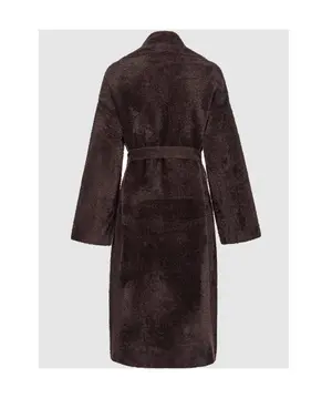 Pinko Uvaggio Belted Faux-fur Coat
