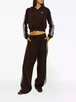 Adidas Logo-embroidered Side-stripe Track Pants