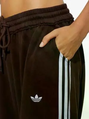 Adidas Logo-embroidered Side-stripe Track Pants