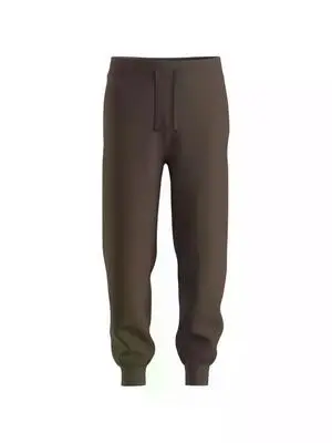 Hugo Cotton Casual Trousers With Elasticated Cuffs - Brown