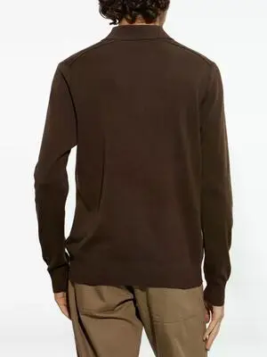 Burberry Long-sleeve Wool Polo Shirt