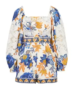 Farm Rio Summer Flowers Printed Jumpsuit