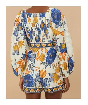 Farm Rio Summer Flowers Printed Jumpsuit