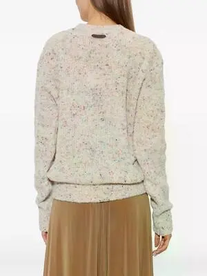 Moschino Sweater With Bear Motif - Neutrals